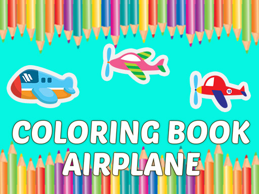 Coloring Book Airplane kids Education - videojuegos.com